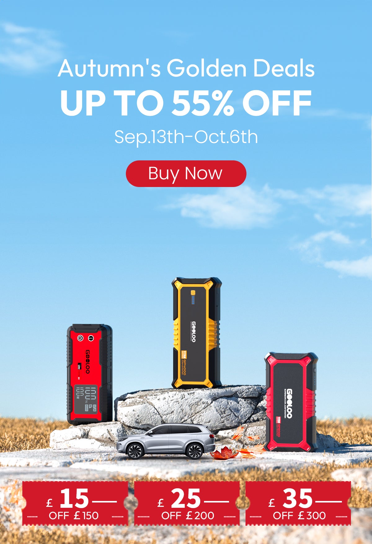 Portable Jump Starter | GOOLOO Official Website – UK.GOOLOO
